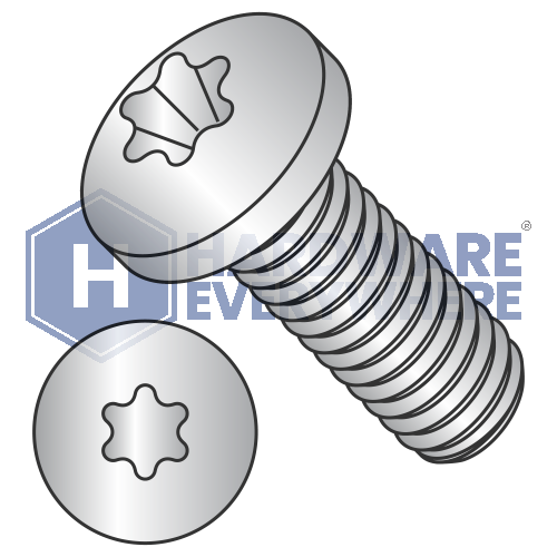 M2.5 x 25 METRIC MACHINE SCREWS / Torx / Pan Head / A2 Stainless / Pla ...