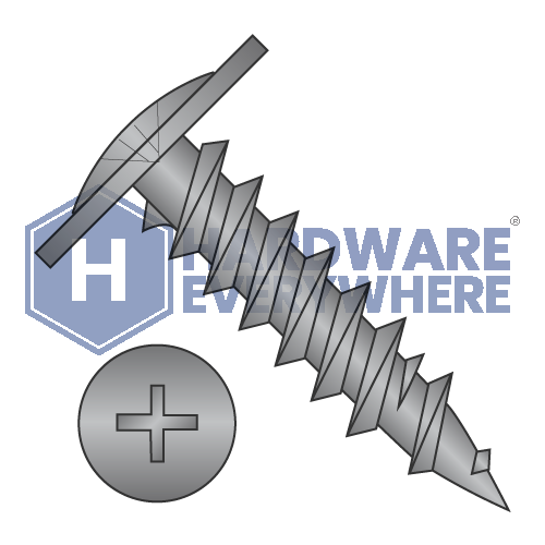 8 x 1/2 DRYWALL SCREWS / Phillips / Mod Truss Head / Steel / Black Oxi ...