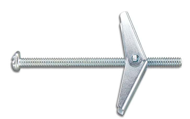 3 16 X 4 Aerosmith Toggle Bolt Zp Anchors Round Head Steel Zinc