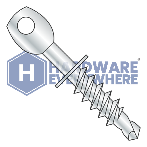 1/4 x 2 ACOUSTICAL EYE LAG SCREWS / SELF DRILLING / Steel / Zinc ...